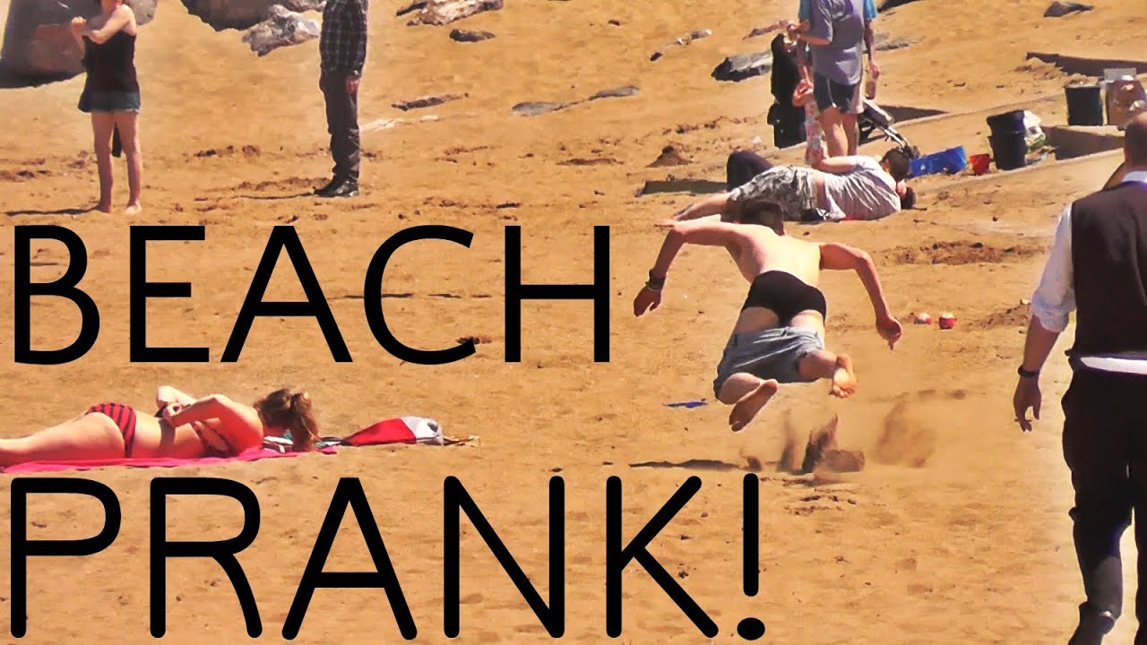 Public Beach Pranks - YouTube