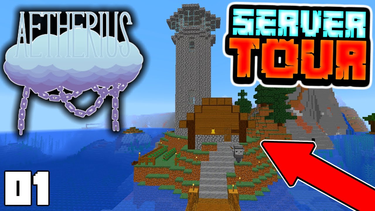 SERVER TOUR WITH LADY MANIA (Minecraft Aetherius 1.16 Hardcore Survival SMP) - YouTube