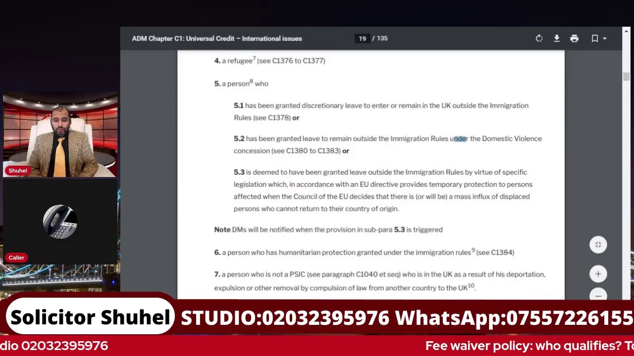 EU Citizen: Habitual Residence Test for Universal Credit - YouTube