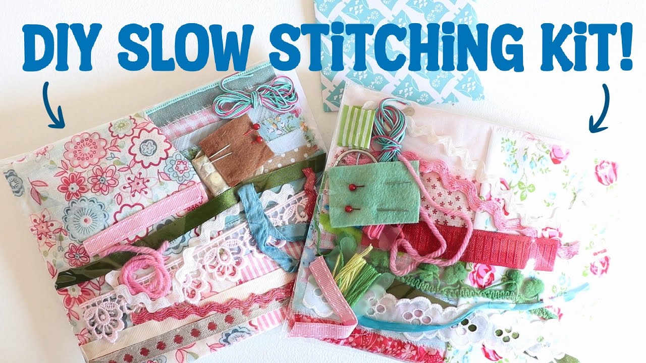 NEW DIY Slow Stitching Kit Unboxing!! // Trying a New Hobby & Slow ...