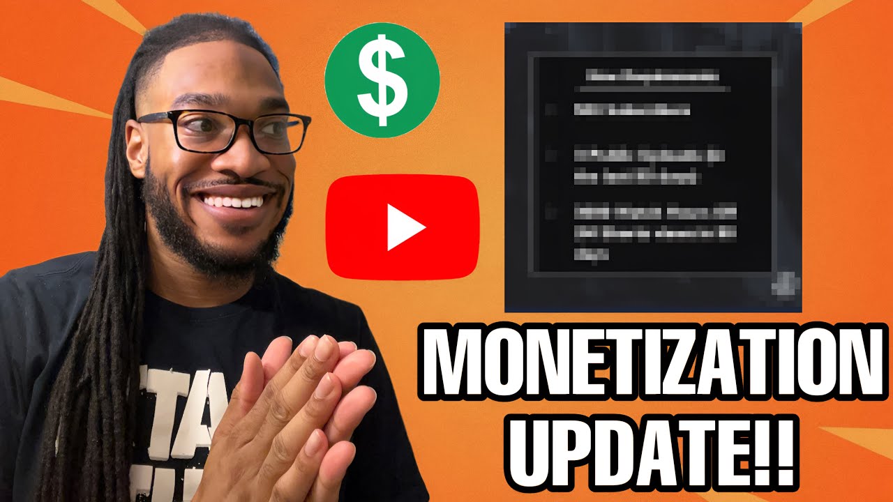 YOUTUBE JUST CHANGED MONETIZATION REQUIREMENTS!! (W MOVE?) - YouTube