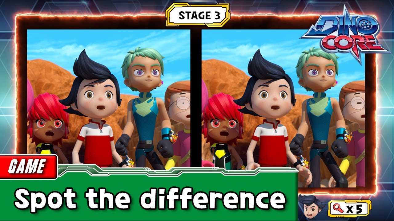 [DinoCore] Special | S05 EP07 | Spot the Difference | Game | Best ...