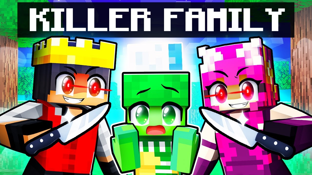 Adopted by KILLER FAMILY in Minecraft! - YouTube