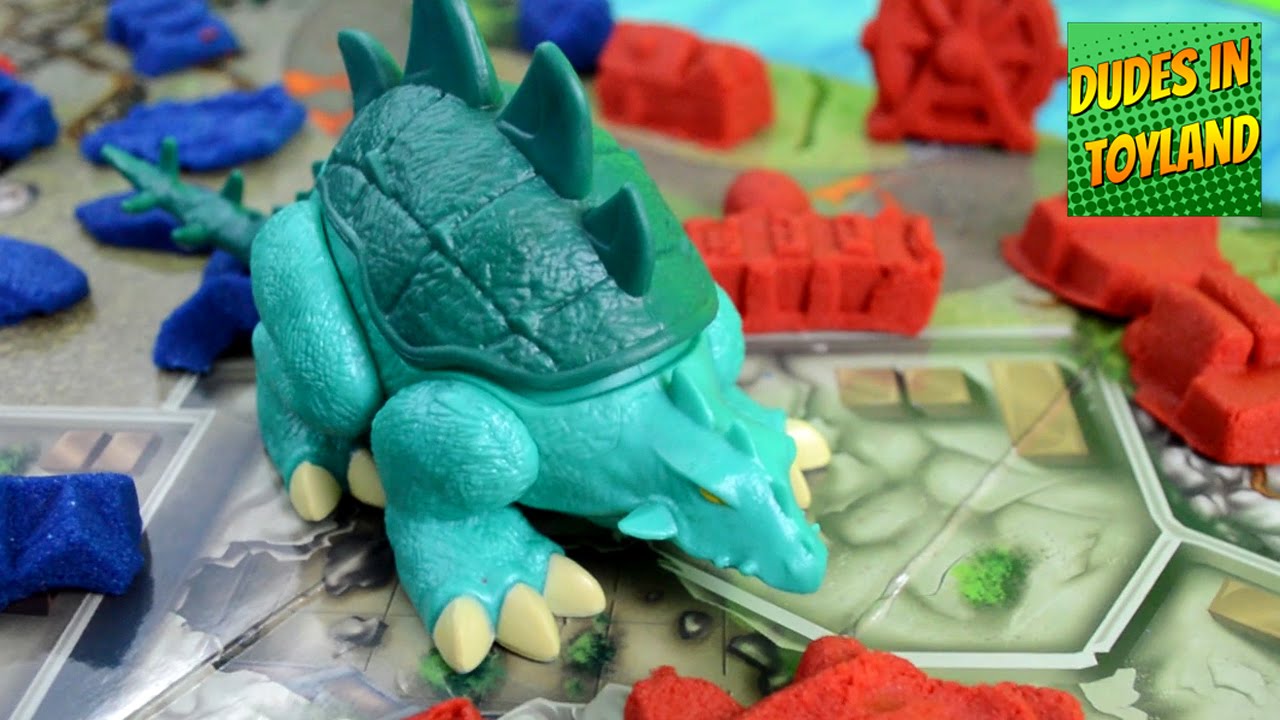 Play Doh dinosaurs - Crayola Dino Destruction Create 2 Destroy Stomping ...