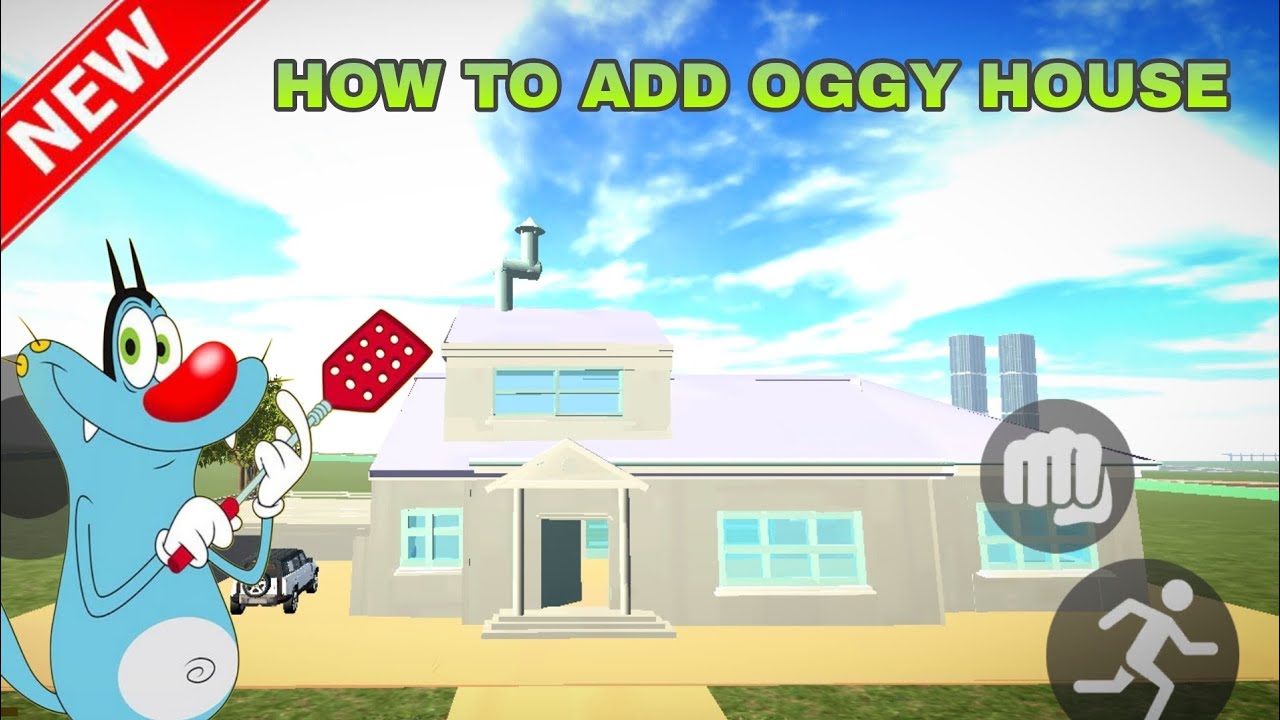 How to add oggy house indianBikeRider3D 😻 - YouTube