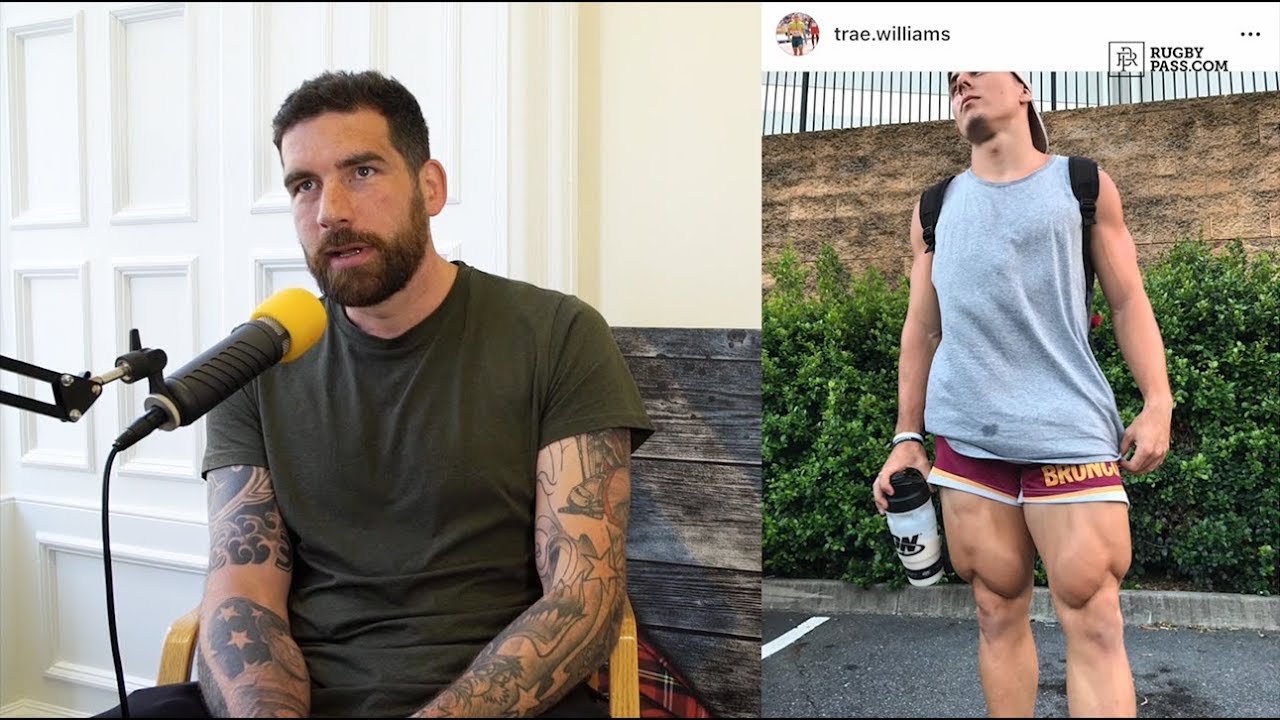 DMWJ | Rugby player Trae Williams and his insane quads - YouTube