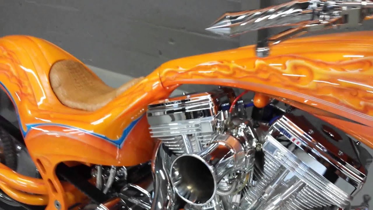 Eddie Trotta, Thunder Cycle Drop Dead Drop Seat Softail - YouTube