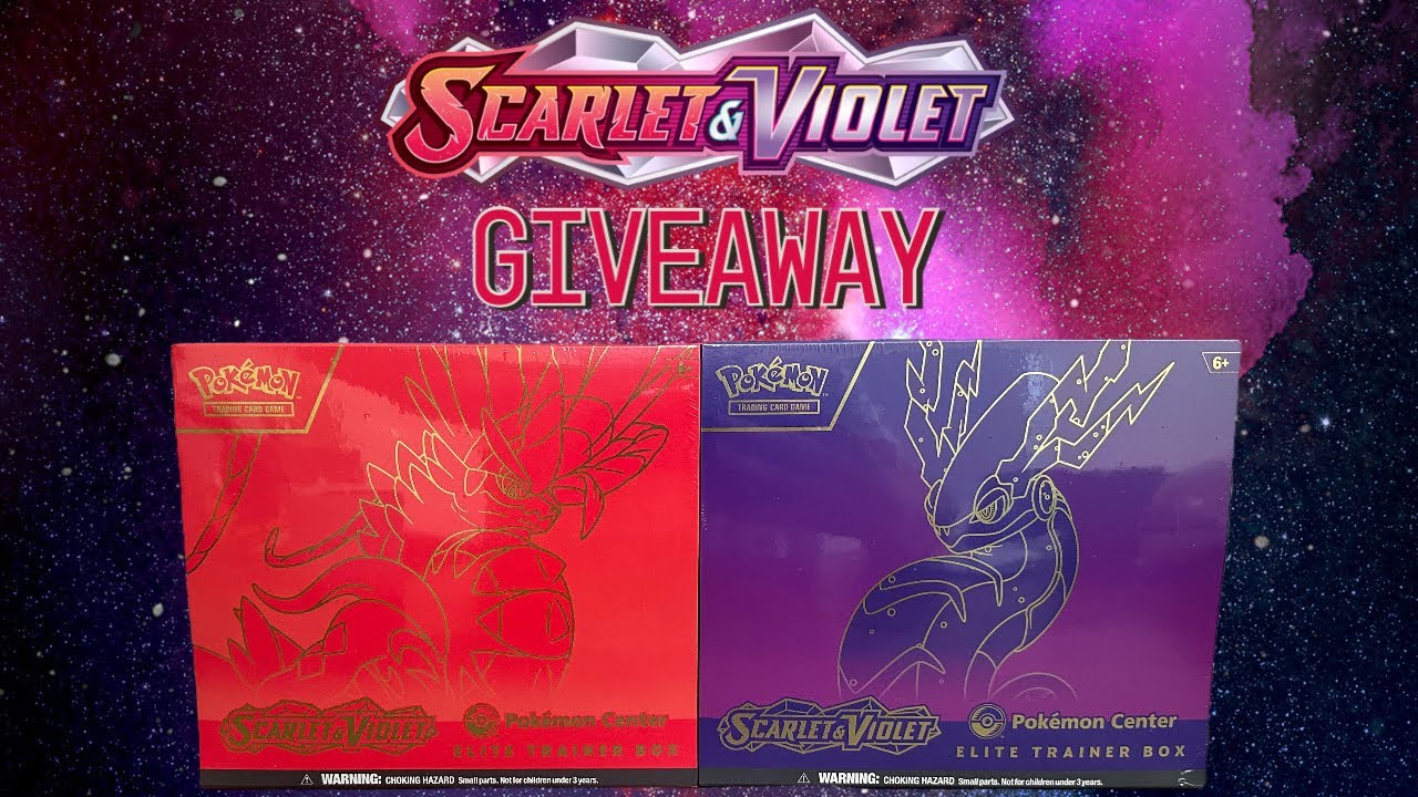 Pokemon Center Scarlet and Violet ETB's and GIVEAWAY!!!! - YouTube
