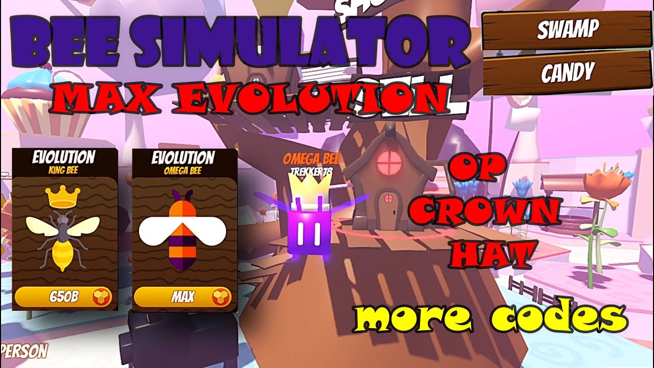 BEE SIMULATOR 🐝KING BEE and OMEGA BEE🐝Max Evolution!!!New Area OP CROWN ...