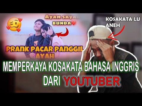 KOSAKATA BAHASA INGGRIS DAN ARTINYA (menerjemahkan video yesatedia prank)