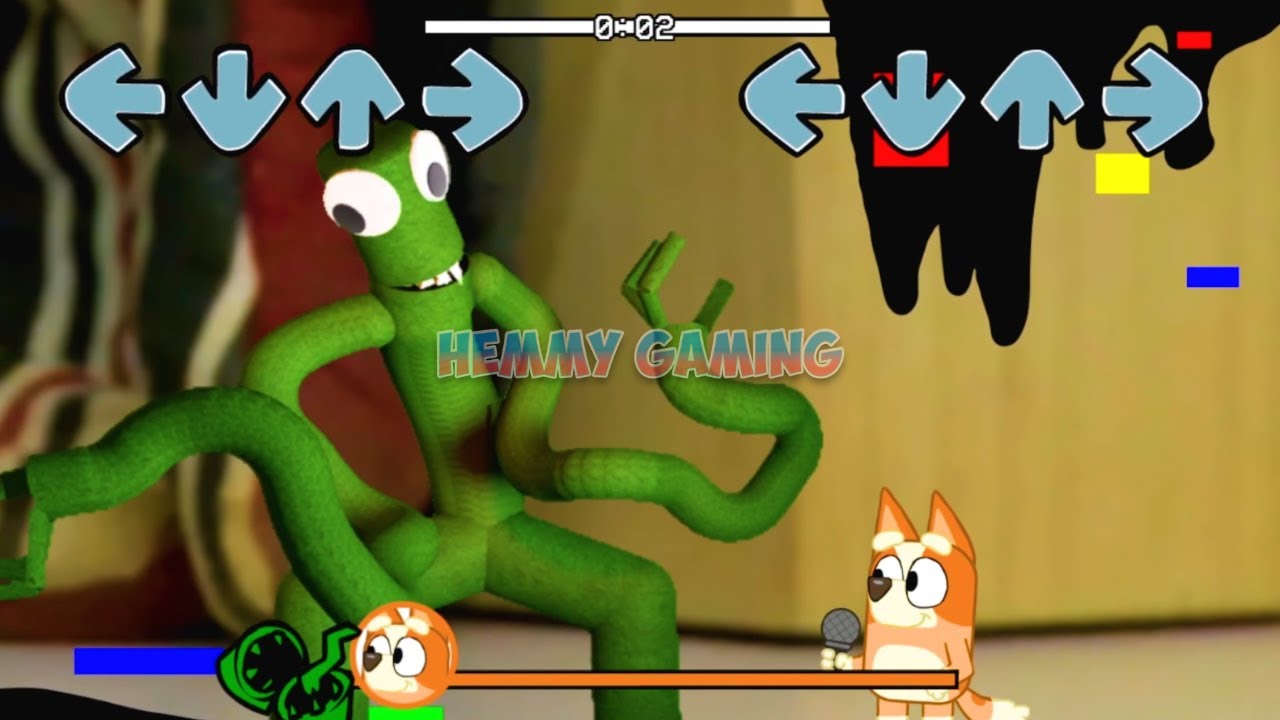 FNF Rainbow Friends vs Bluey, Bingo & Mackenzie Sings Bluey Sliced ...