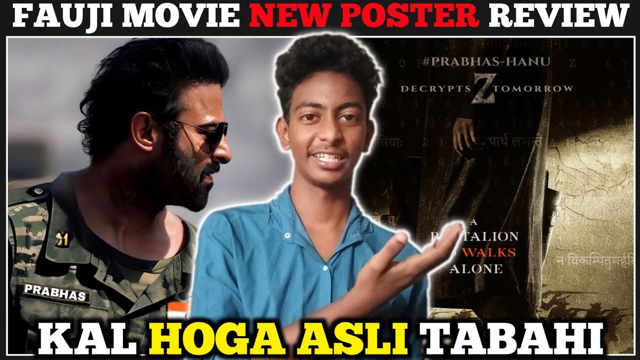 FAUJI New Poster Review | FAUJI Prabhas First Look And Title Release ...