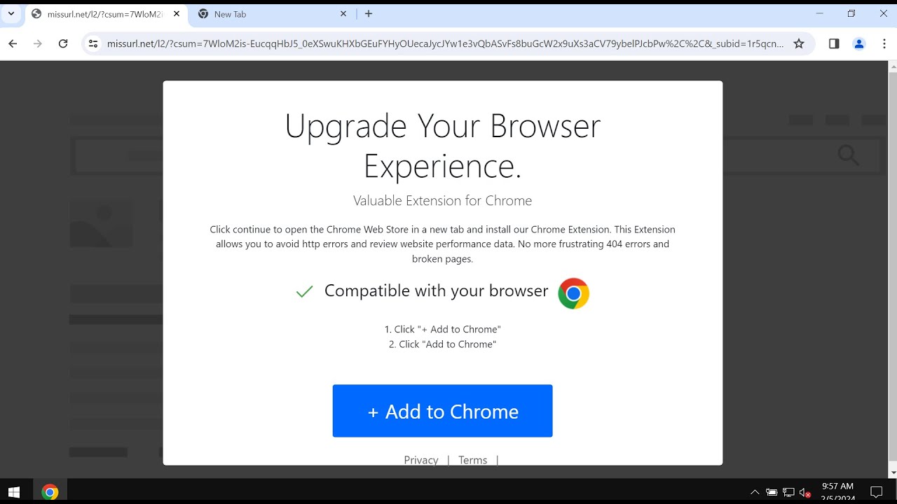 Missurl.net malicious pop-up removal. - YouTube
