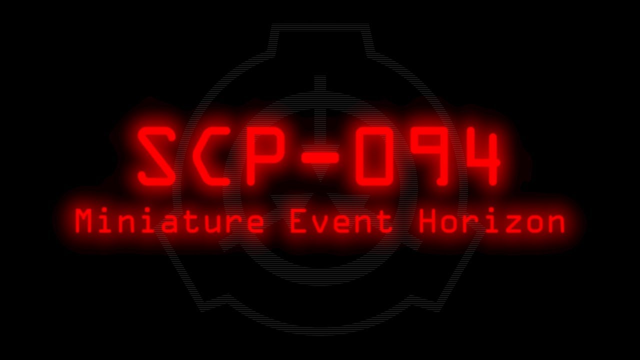 SCP-094 - Miniature Event Horizon - YouTube