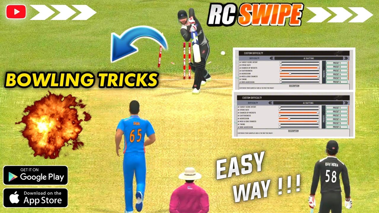 Real Cricket Swipe Bowling Tricks ! Simple Method & Easy Way ! In Tamil ...