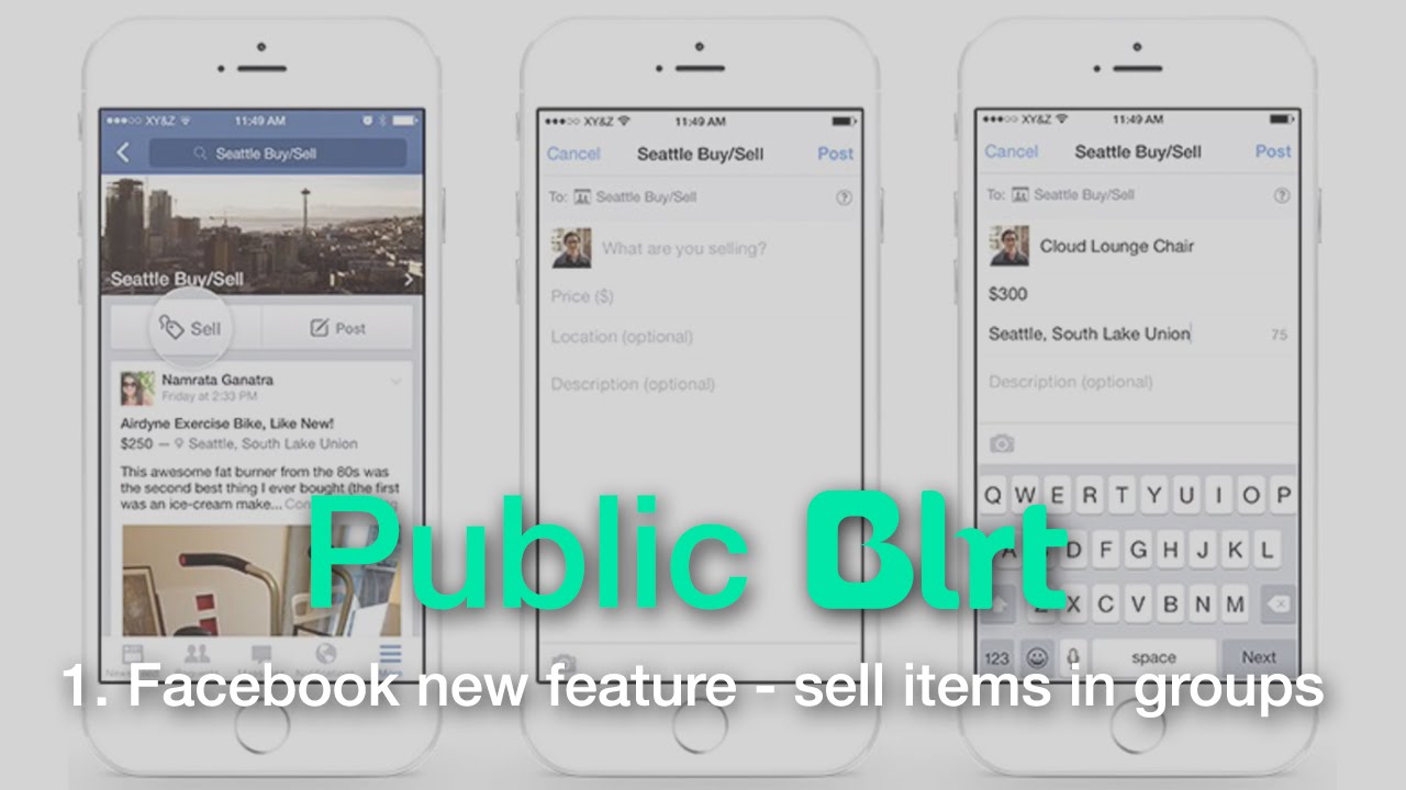 Facebook new feature - sell items in groups - YouTube