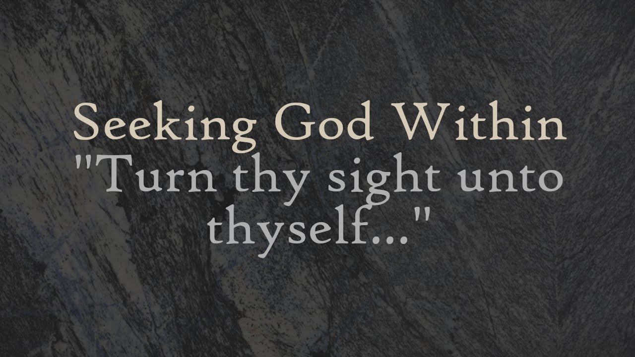 Baha'i Meditative Chant: Seeking God Within, "Turn Thy Sight Unto ...