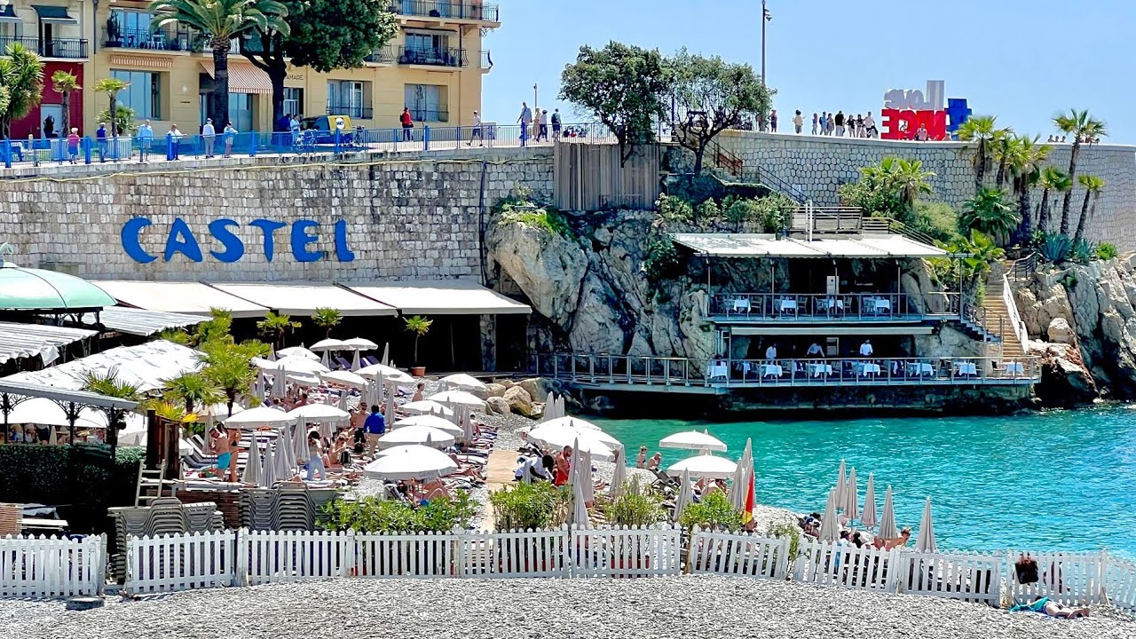 Castel Plage, Nice - Côte d'Azur, French Riviera - YouTube