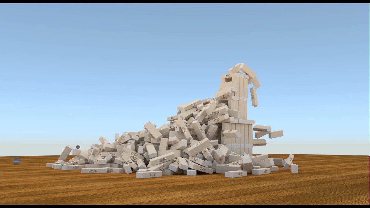 Jenga Bricks - Tower Collapse - YouTube