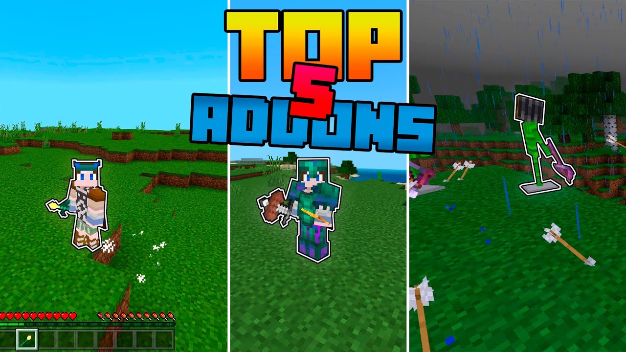 Top 5 Mods-Addons Para MINECRAFT PE 1.17+ LOS 5 Mejores Addons Para ...