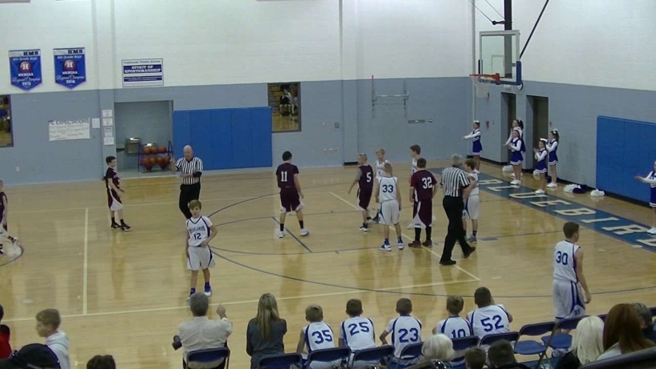 12/01/2016 HMS Bluebirds vs Ockerman Hawks, 6th Grade Basketball ...