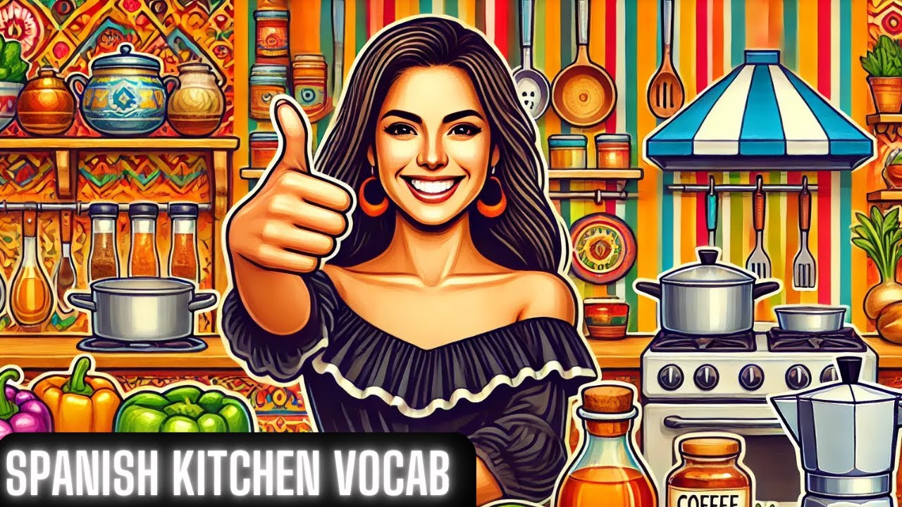 Spanish Kitchen Vocabulary: 20+ Items with Phrases & Quiz for Beginners ...