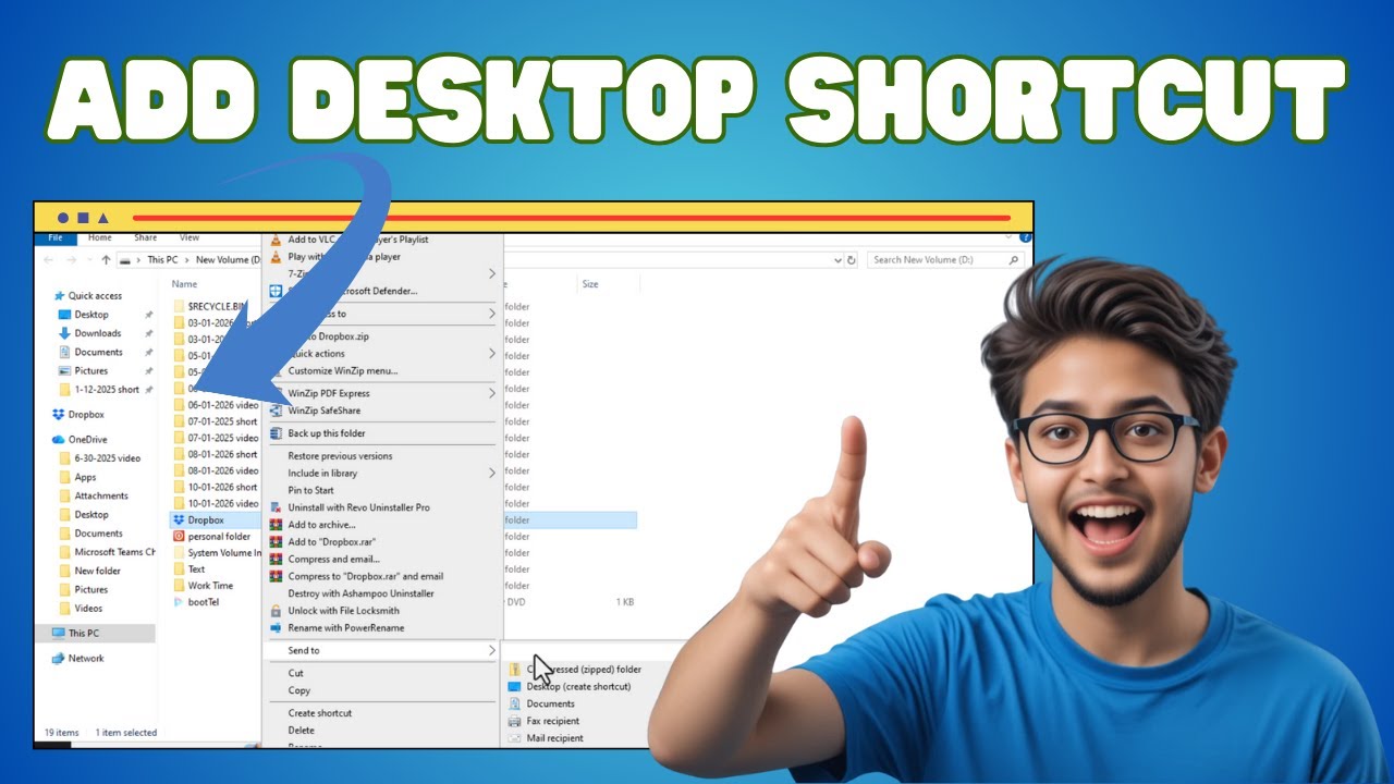 How To Add Shortcut To Desktop In Windows 10 | Quick Access Guide (2026 ...
