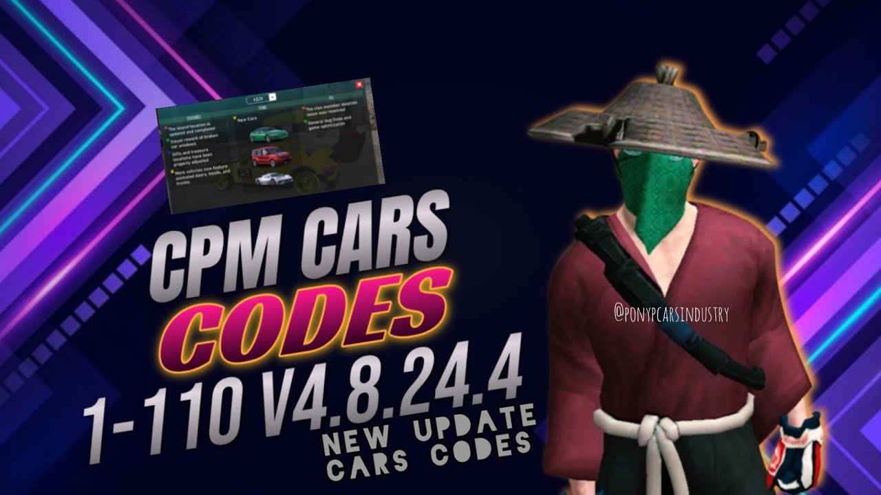 ALL NEW UPDATE CARS CODES ARE HERE FOR GG | IN CPM | V4.8.24.4😎 - YouTube