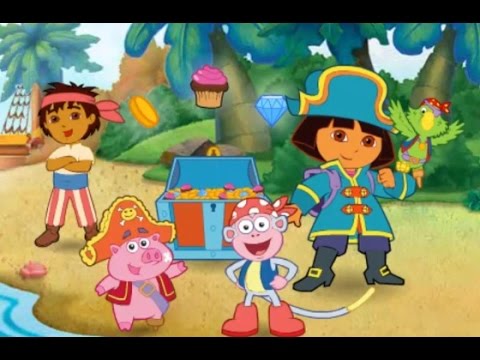 DORA THE EXPLORER | DORA'S PIRATE BOAT TREASURE HUNT | KID GAME - YouTube