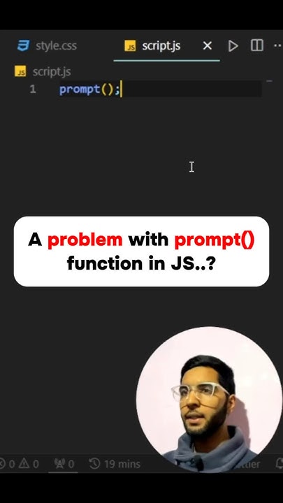 prompt() Function Ke Saath Aik Problem JS Mai..? 🤔🔥 #javascript # ...