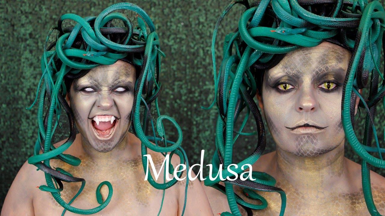 MEDUSA MAKEUP TUTORIAL MAQUIAGEM DA MEDUSA - YouTube