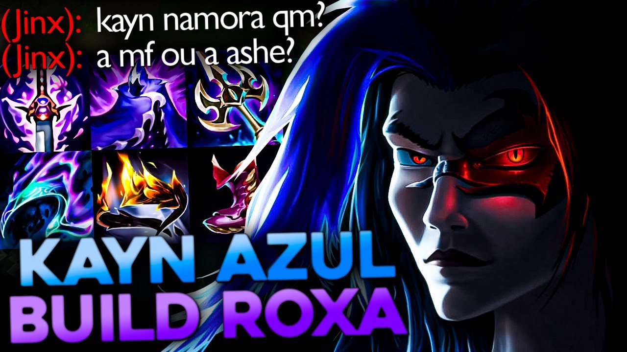 KAYN AZUL COM A BUILD ROXA É 1 HIT NOS MAGUINHOS DO LOL KKKKKK - YouTube