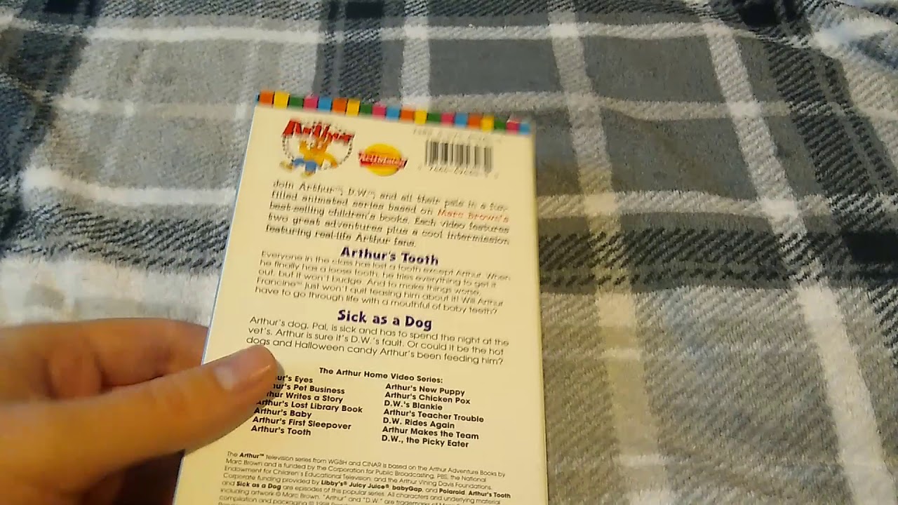 Arthur: Arthur's Tooth: VHS Review - YouTube