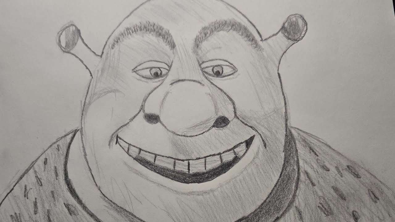How to draw Shrek | Drawing tutorials - YouTube