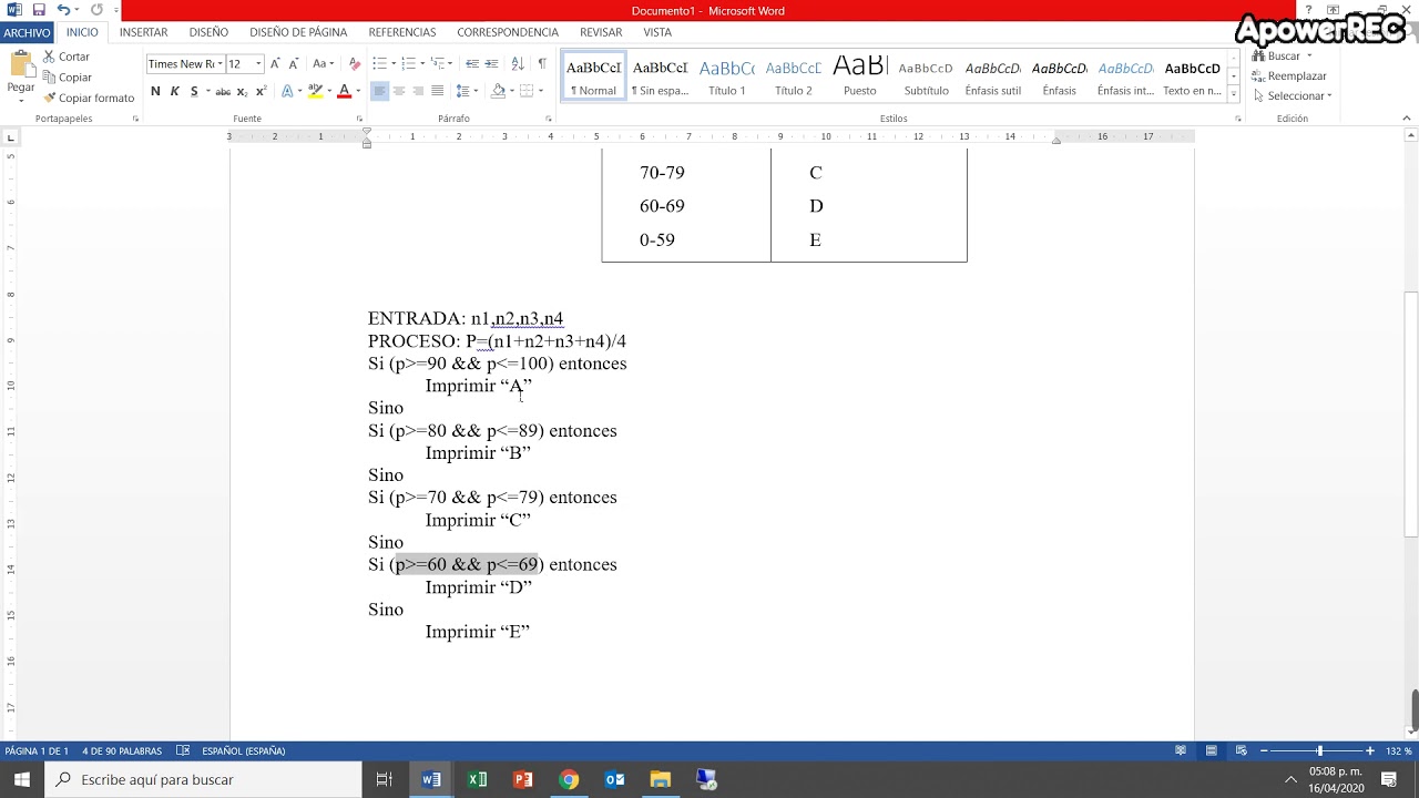 estructuras selectivas anidadas - YouTube