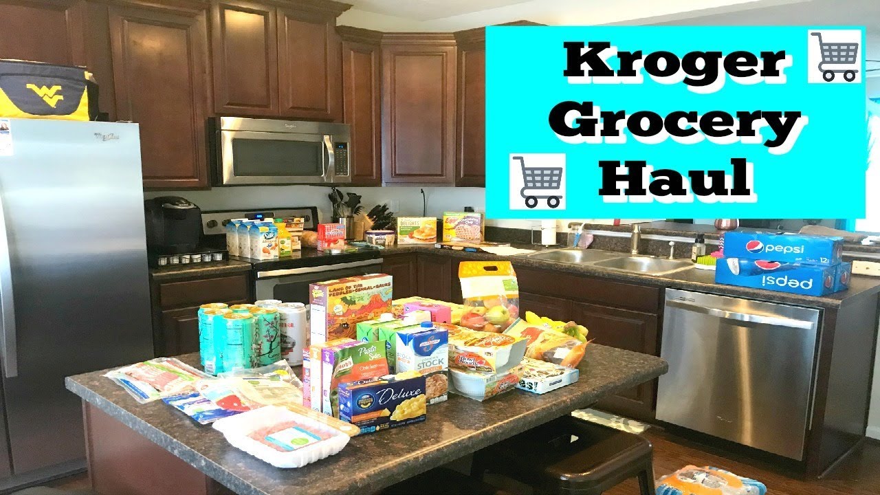 Grocery Haul 1/20/2018 / Kroger Click list / Family of 3 - YouTube
