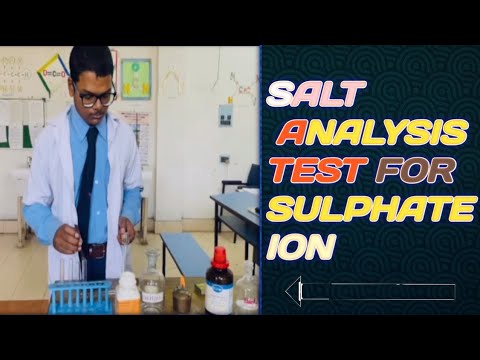 Salt analysis#Test for Sulphate ion# - YouTube
