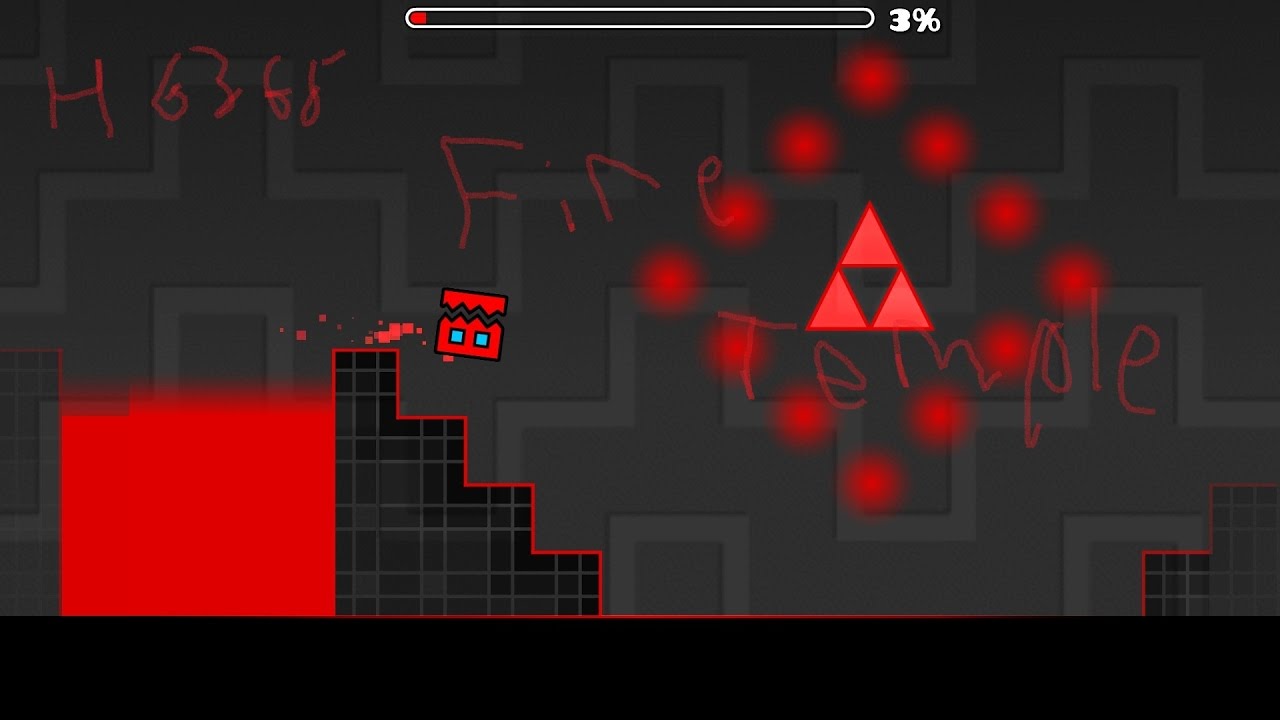 Geometry Dash - Fire Temple by Michigun 100% - YouTube