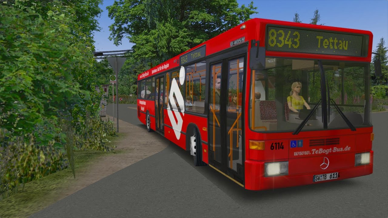 LET`S PLAY OMSI 2- Linie 8343 in Tettau mit MB O405N2 - YouTube