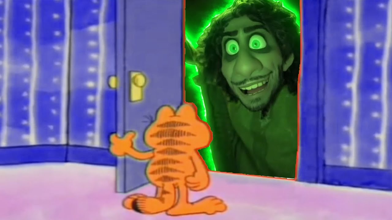 garfield answers the door to 7 foot rat rats along his rats - YouTube