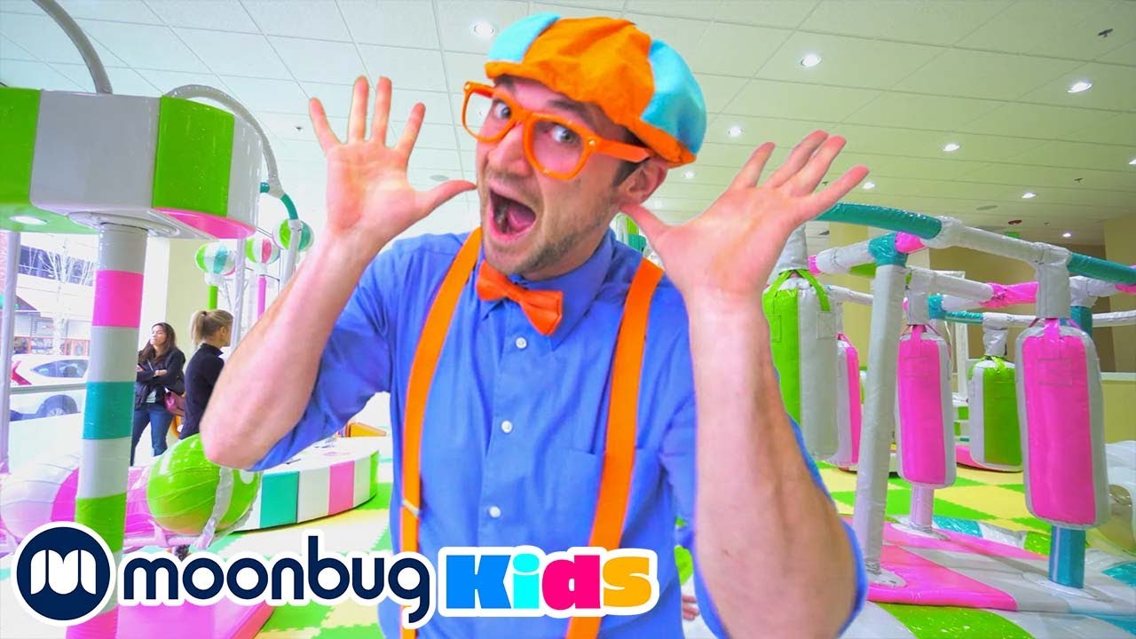 Blippi Visits Giggle Jungle Playground | Playtime with Blippi | Moonbug ...