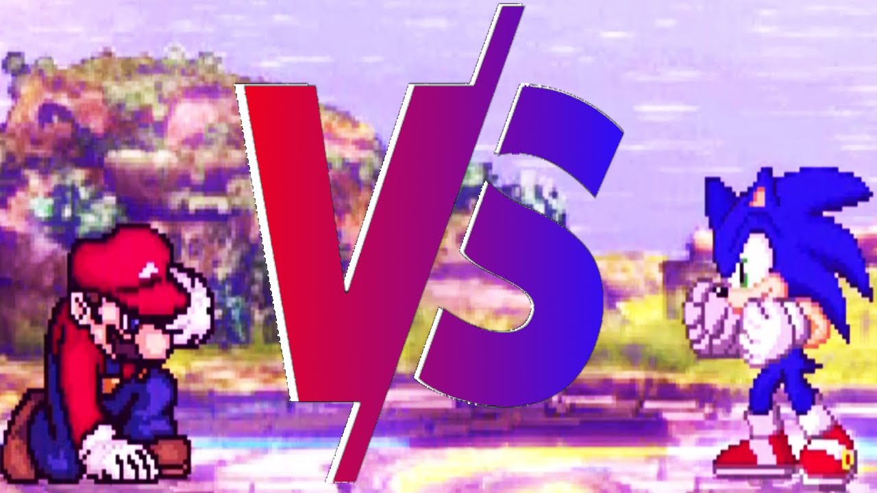 Mario VS Sonic the Hedgehog Mugen Nintendo VS Sega - YouTube