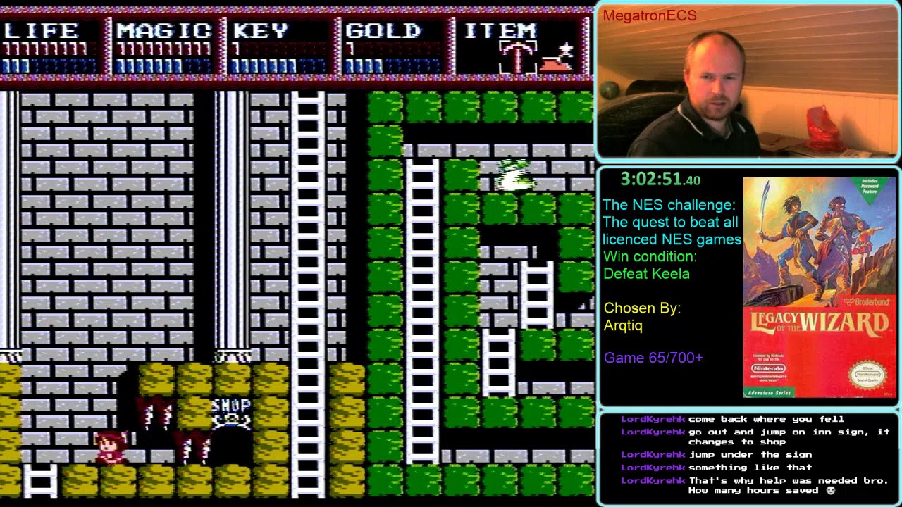 NES Challenge: Game #65: Legacy of the Wizard(part 2) - YouTube