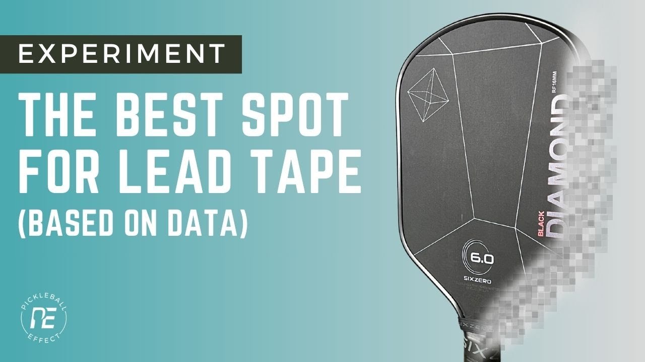 The Best Place To Put Lead Tape on a Pickleball Paddle Based on Data ...
