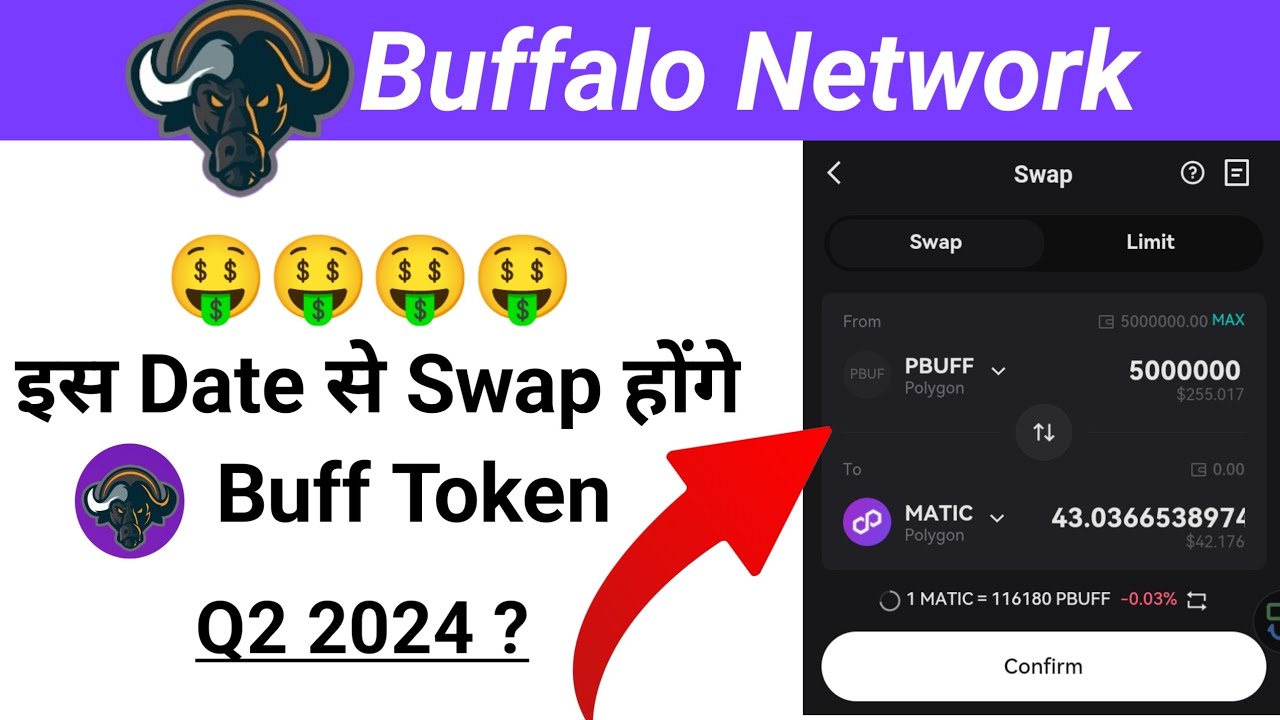 Buff Token Swap 💱 Date 🤑🤑 || Buffalo Network New Update || Buffalo ...