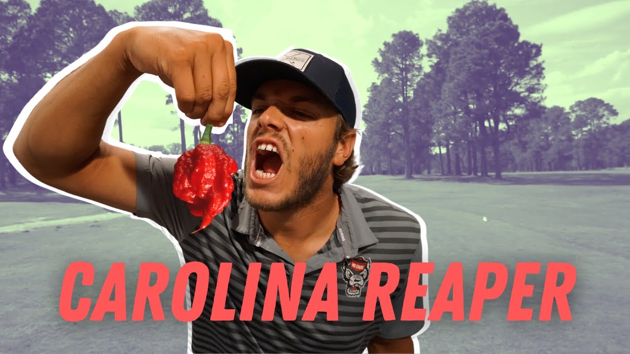 PLAYING GOLF AFTER EATING CAROLINA REAPER - YouTube