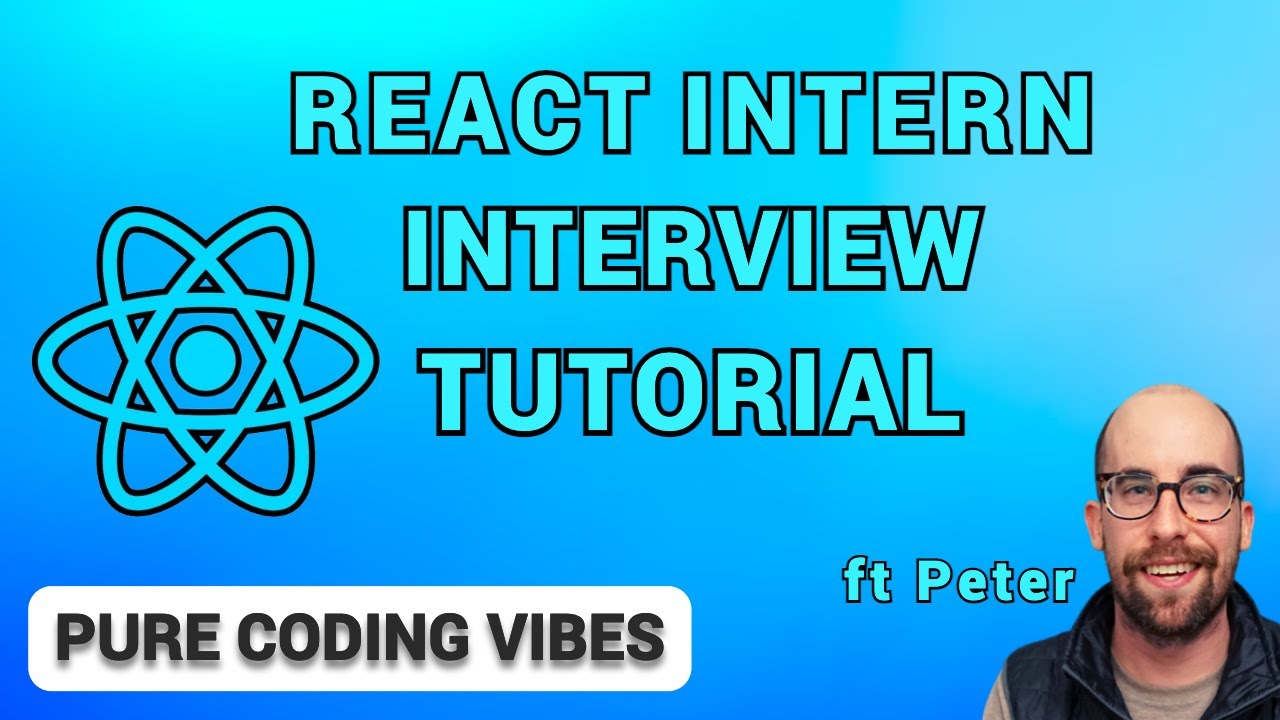 REACT Mock Intern Interview (ft @PeterElbaum ) Slow Paced Tutorial - Pure Coding Vibes - YouTube