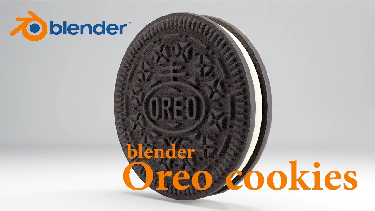 Quickly, how did I make Oreo cookies using the Blender program - YouTube
