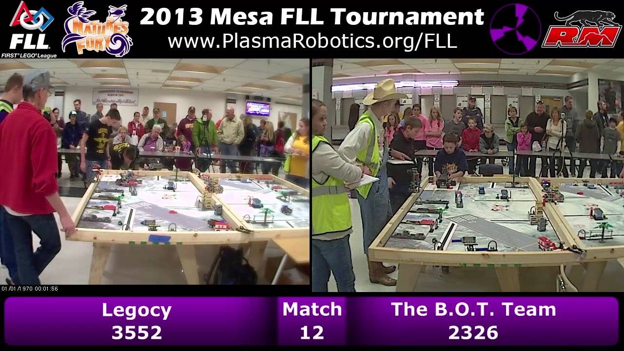 2013 Mesa FLL Tournament - Round 1 Matches - YouTube
