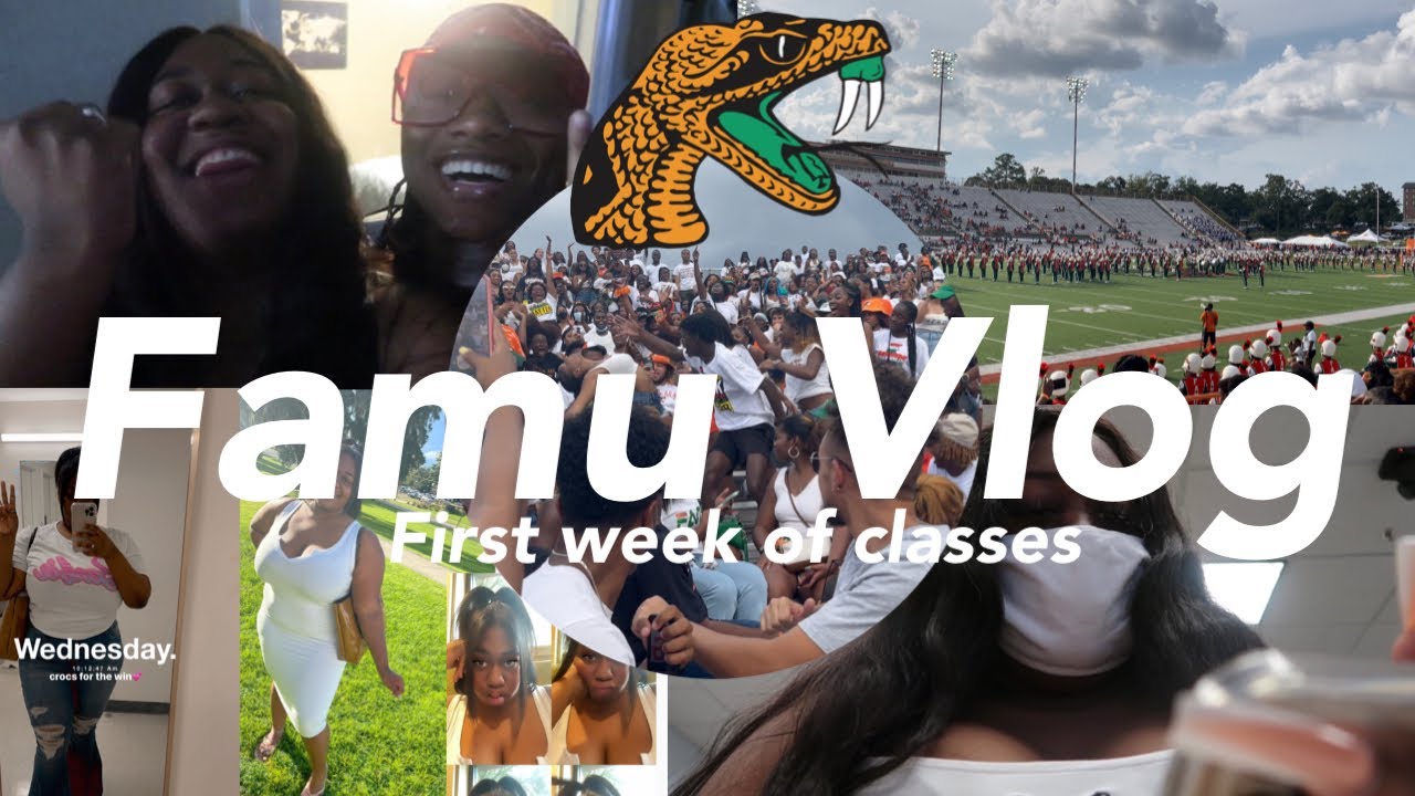 FAMU VLOG: FIRST WEEK OF CLASSES VLOG | FIRST FAMU GAME | BLOCK PARTY ...